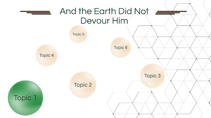 And the Earth Did Not Devour Him by Reyes A Carachure Romero on Prezi