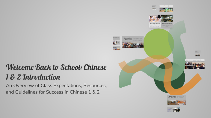 Welcome Back to School: Chinese 1 & 2 Introduction by Hsuenchin Chen on ...