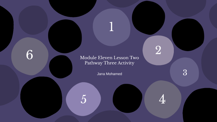 Module Eleven Lesson Two Pathway Three Activity by FIRST NAME LAST NAME ...