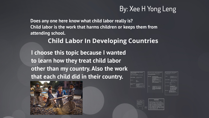 Child Labor in Developing Country by Xee Her Yong Leng on Prezi