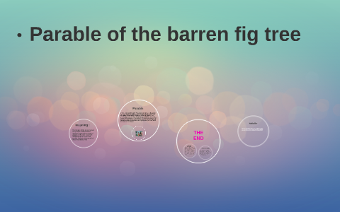 Parable of the barren fig tree by shaina brooks