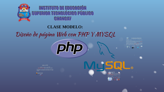 CLASE MODELO: DISEÑO DE PAGINA WEB CON PHP Y MYSQL by Frank Palomares ...
