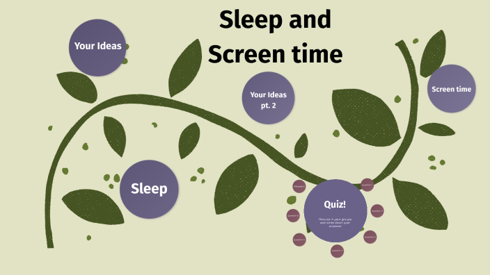Sleep and screen time presentation by Maria Bagretsova on Prezi