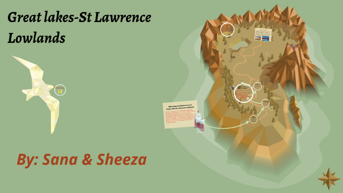 Great Lake St. Lawrence Lowland's physical features incldue by sashee ...