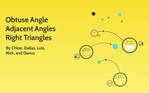 Obtuse and adjacent angles and right triangles by chloe grace on Prezi