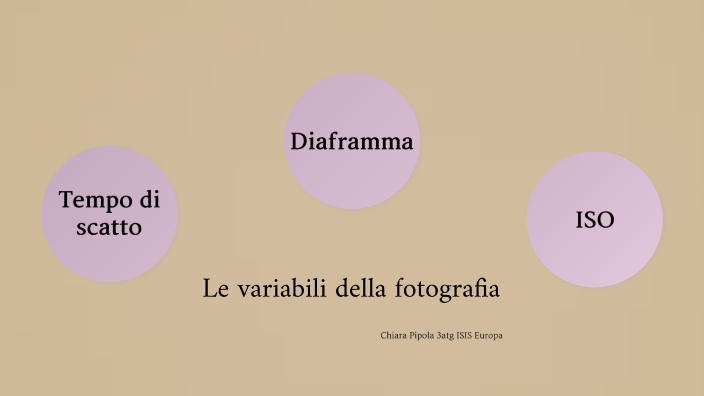 LE VARIABILI DELLA FOTOGRAFIA by CHIARA PIPOLA on Prezi