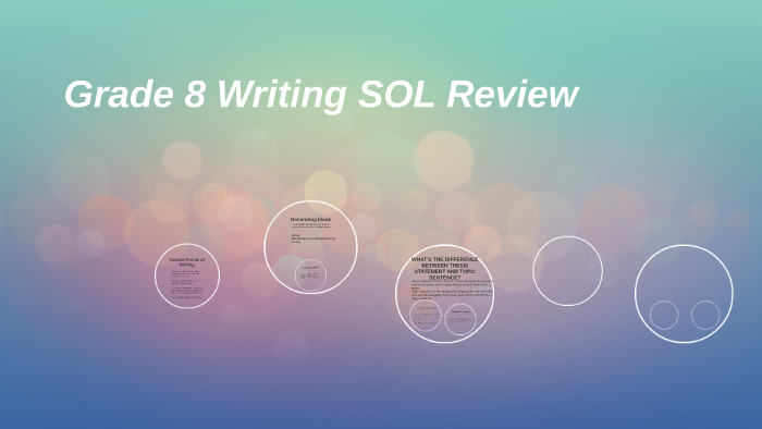 Grade 8 Writing SOL Review by Ariyana Norman on Prezi