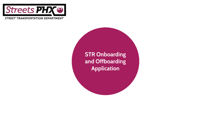 STR Onboarding and Separation Application by Fitna Bahnoo on Prezi