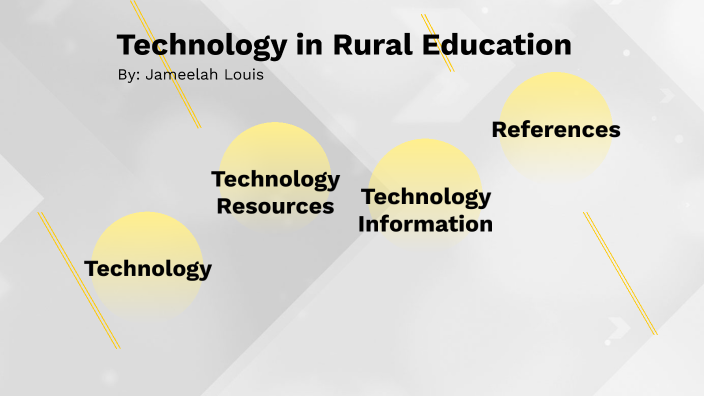 Technology in Rural Education by Jameelah Louis on Prezi