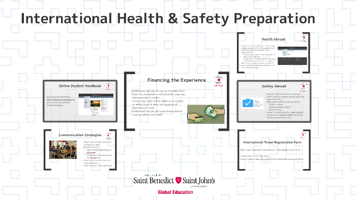 International Health and Safety Preparation by on Prezi