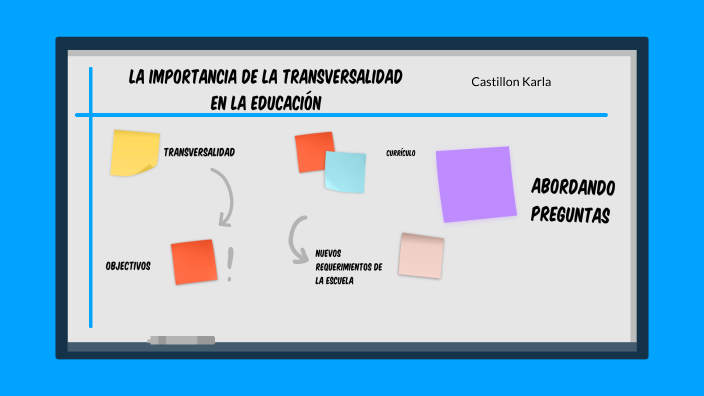 La importancia de la transversalidad en la educación by Melinna Castillón on Prezi