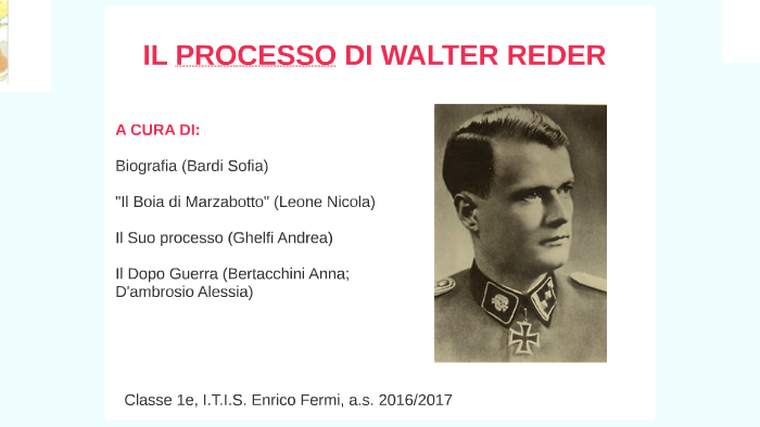 PROCESSO WALTER REDER by sofia bardi on Prezi
