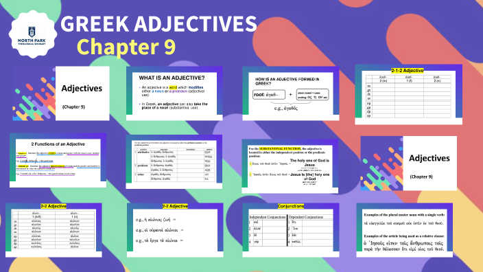 GREEK ADJECTIVES by Sophia Magallanes on Prezi