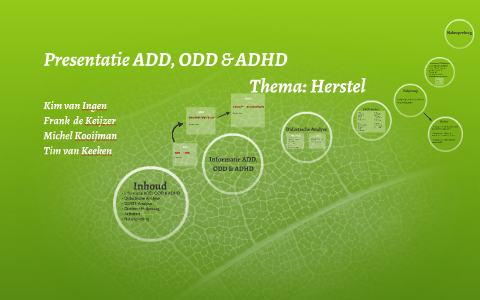 Presentatie ADD, ODD & ADHD by Tim van Keeken on Prezi