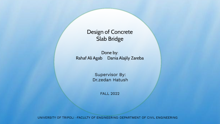 Design of concrete slab bridge by drproject bridge on Prezi