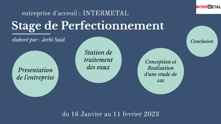 Presentation de stage de perfectionnement by said jerbi on Prezi