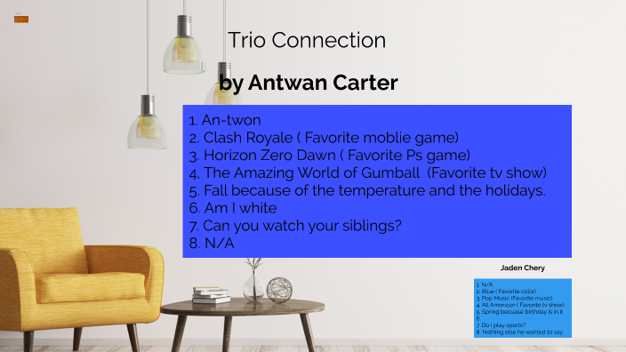 Trio Connection by Antwan Carter on Prezi