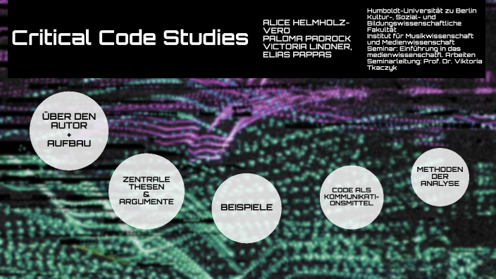 Critical Code Studies by Alice Vero on Prezi