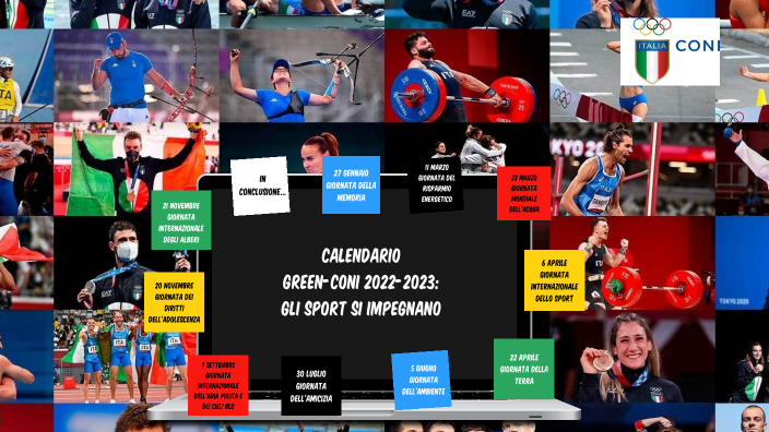 CONI Calendario green by rossella frison on Prezi