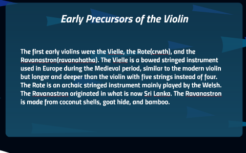 History and Evolution of the Violin by Julius Tenderro on Prezi