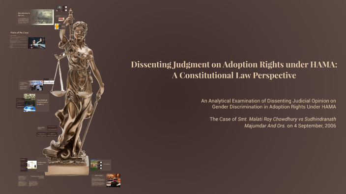 Dissenting Judgment on Adoption Rights under HAMA: A Constitutional ...