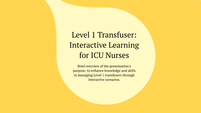 Level 1 Rapid Infuser and Warmer by viksit bali on Prezi