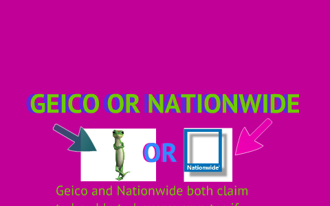 Geico vs. Nationwide by Camryn Powers on Prezi
