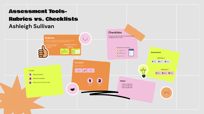 Rubrics vs. Checklists by Ashleigh Sullivan on Prezi