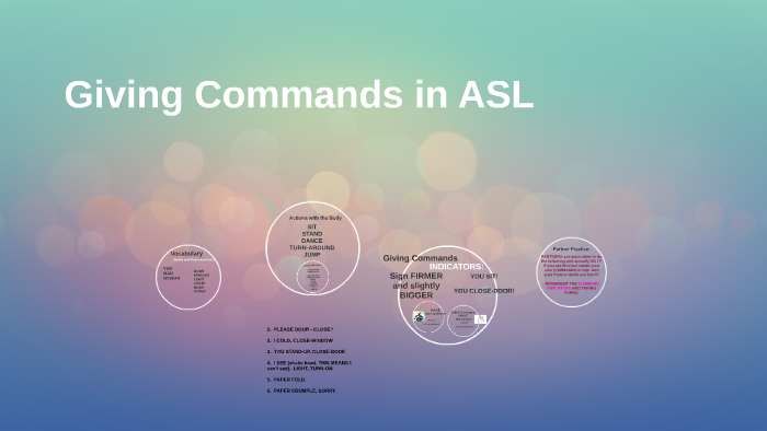 Giving Commands in ASL by Katherine Montesino on Prezi
