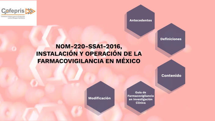 NORMA OFICIAL MEXICANA NOM-220-SSA1-2016 INSTALACIÓN Y OPERACIÓN DE LA ...