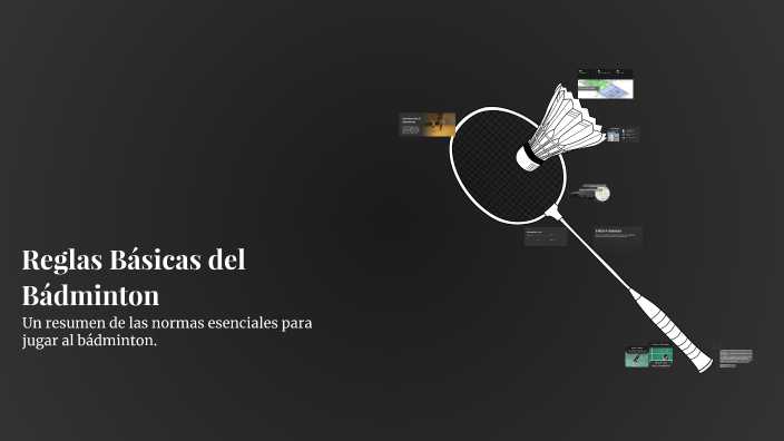 Reglas Básicas del Bádminton by Yasmin Allali on Prezi