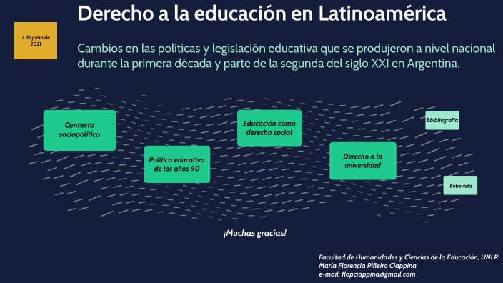 Derecho a la educación en Latinoamérica by Flor Piñeiro Ciappina on Prezi