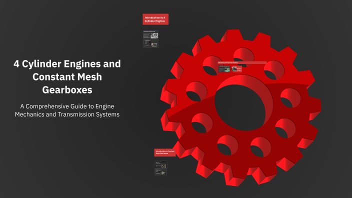 Understanding 4 Cylinder Engines and Constant Mesh Gearboxes by Preeti ...