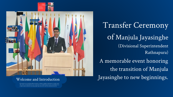 Celebrating a New Chapter: Transfer Ceremony for Manjula Jayasinghe by ...