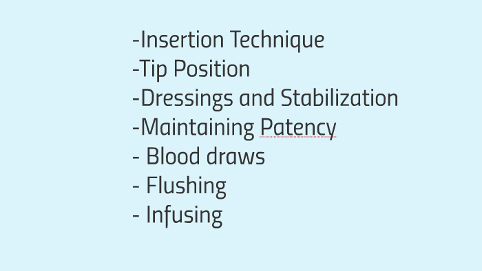 PICC Line Management by Arvina Singh