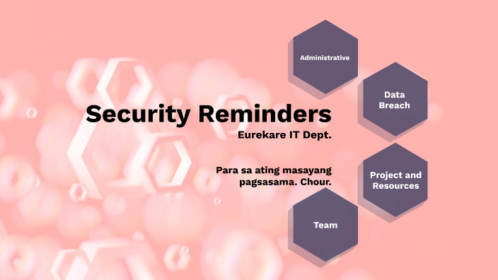 Security Reminders by Christina Tagapan on Prezi