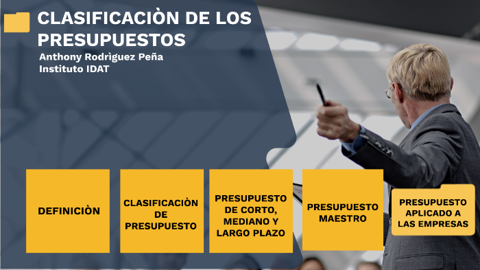 Clasificación de los Presupuestos by Anthony Miguel Rodríguez Peña on Prezi