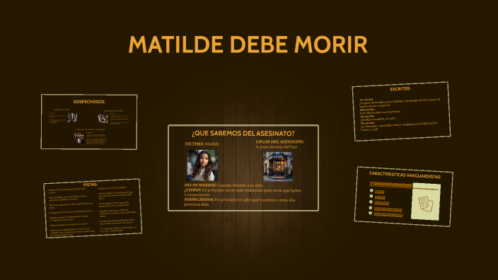 MATILDE DEBE MORIR by Tomas Ramos on Prezi