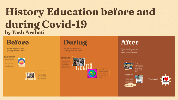 History education before and during Covid-19 by Neil Perr on Prezi
