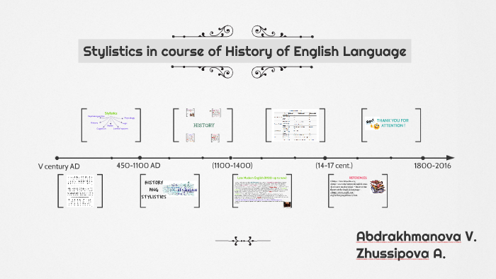 Stylistics in course of History of English Language by Adina Zhussipova ...