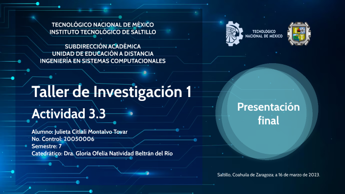 Proyecto Taller de Investigación 1 by Julieta Montalvo on Prezi