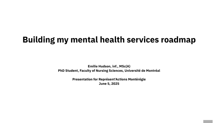 Building my mental health services map by Emilie Hudson on Prezi