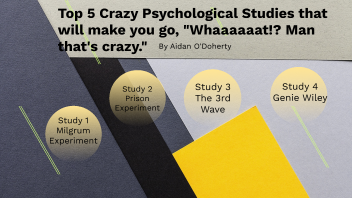Top 5 crazy Psychological studies that will make you go "Whaaaaaat ...