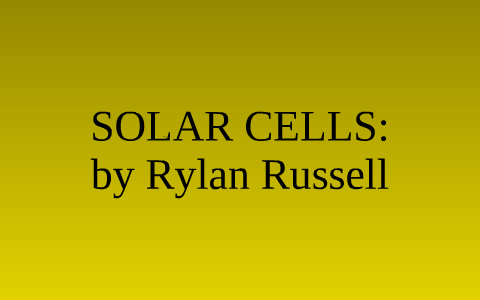 solar car by rylan russell on Prezi