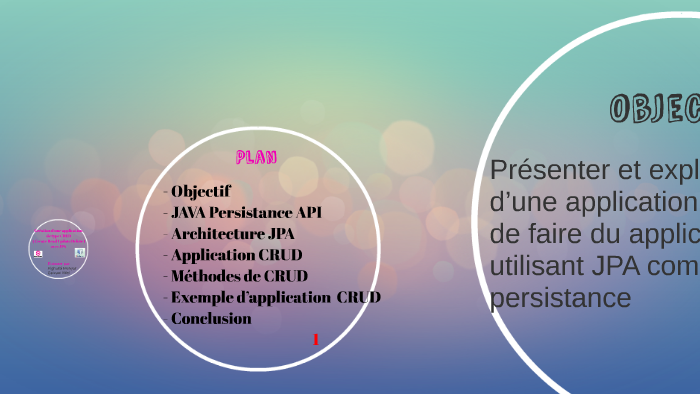 Création d’une application de type CRUD( Create Read Update by bilel guizani on Prezi