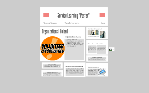 Service Learning "Poster" by Maverick Mendoza on Prezi