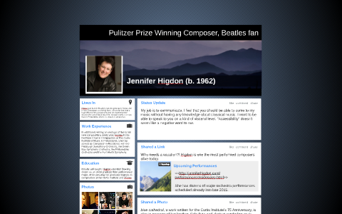 Jennifer Higdon by Sandra Lee on Prezi
