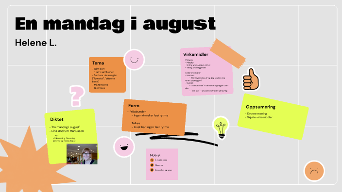 Norsk - En mandag i august by Helene Langø on Prezi