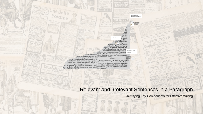 Relevant and Irrelevant Sentences in a Paragraph by filipinas eclarinal ...