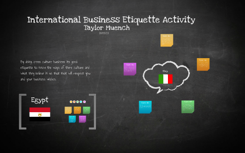 International Business Etiquette Activity by taylor lynn on Prezi